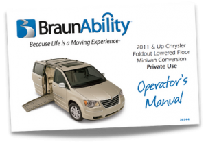 Owner's Manuals - BraunAbility Chrysler & Dodge Conversions