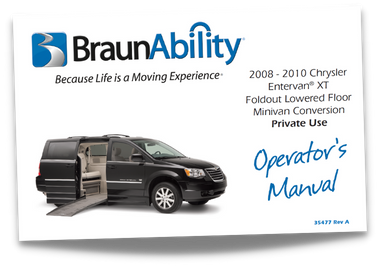 Owner's Manuals - BraunAbility Chrysler & Dodge Conversions
