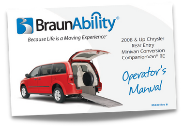 Owner's Manuals - BraunAbility Chrysler & Dodge Conversions