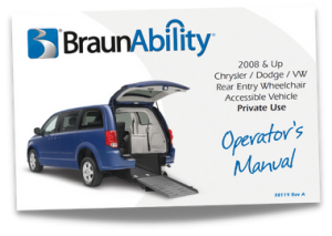 Owner's Manuals - BraunAbility Chrysler & Dodge Conversions