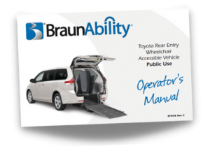 Owner's Manuals - BraunAbility Toyota Sienna Conversions